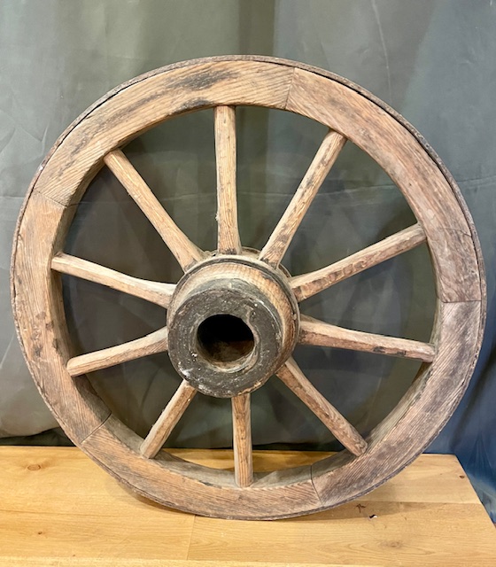 Vintage Wooden Cart Wheel | Insitu Manchester