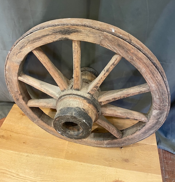 Vintage Wooden Cart Wheel | Insitu Manchester